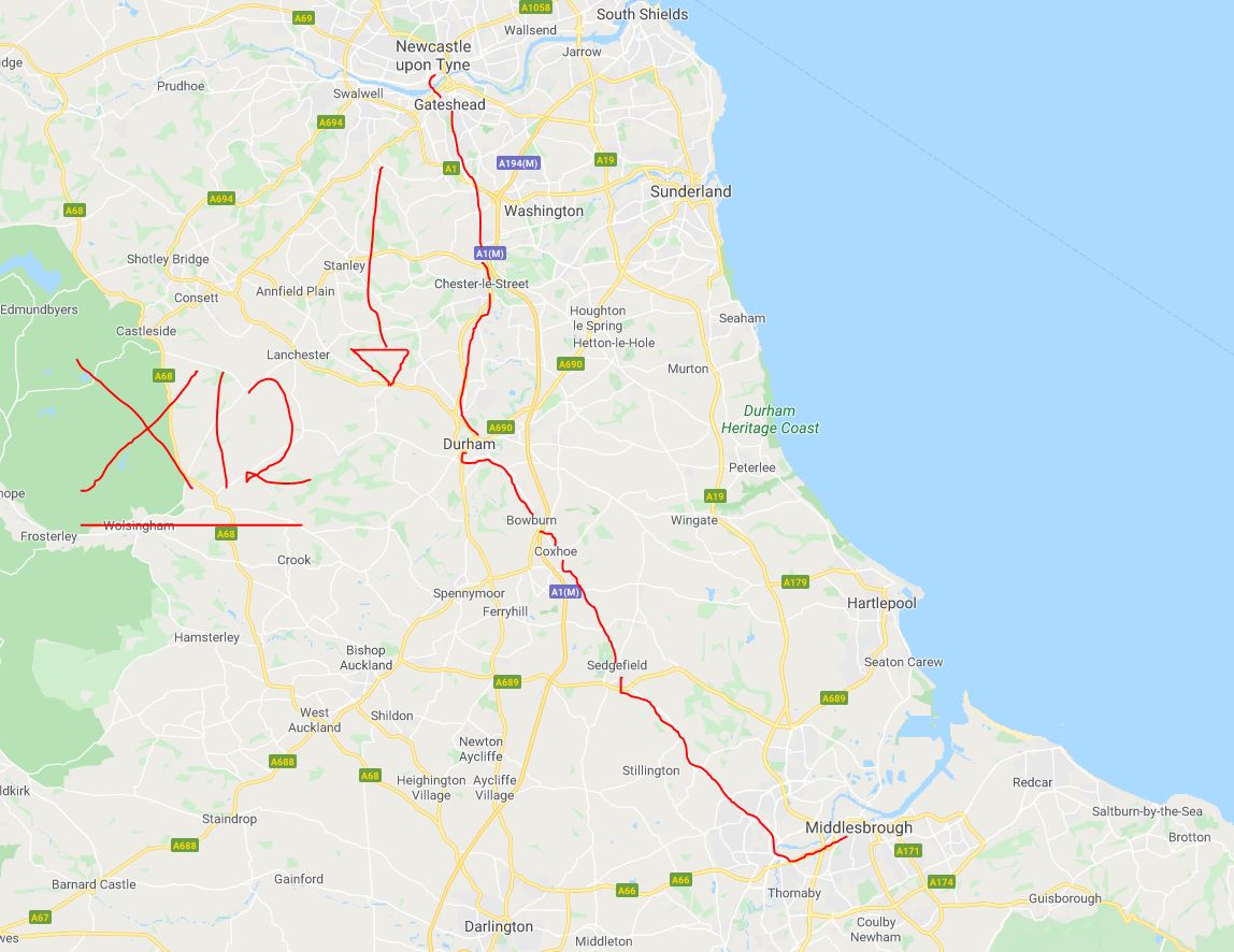 X12 Bus: Newcastle to Middlesbrough | Slower Travel